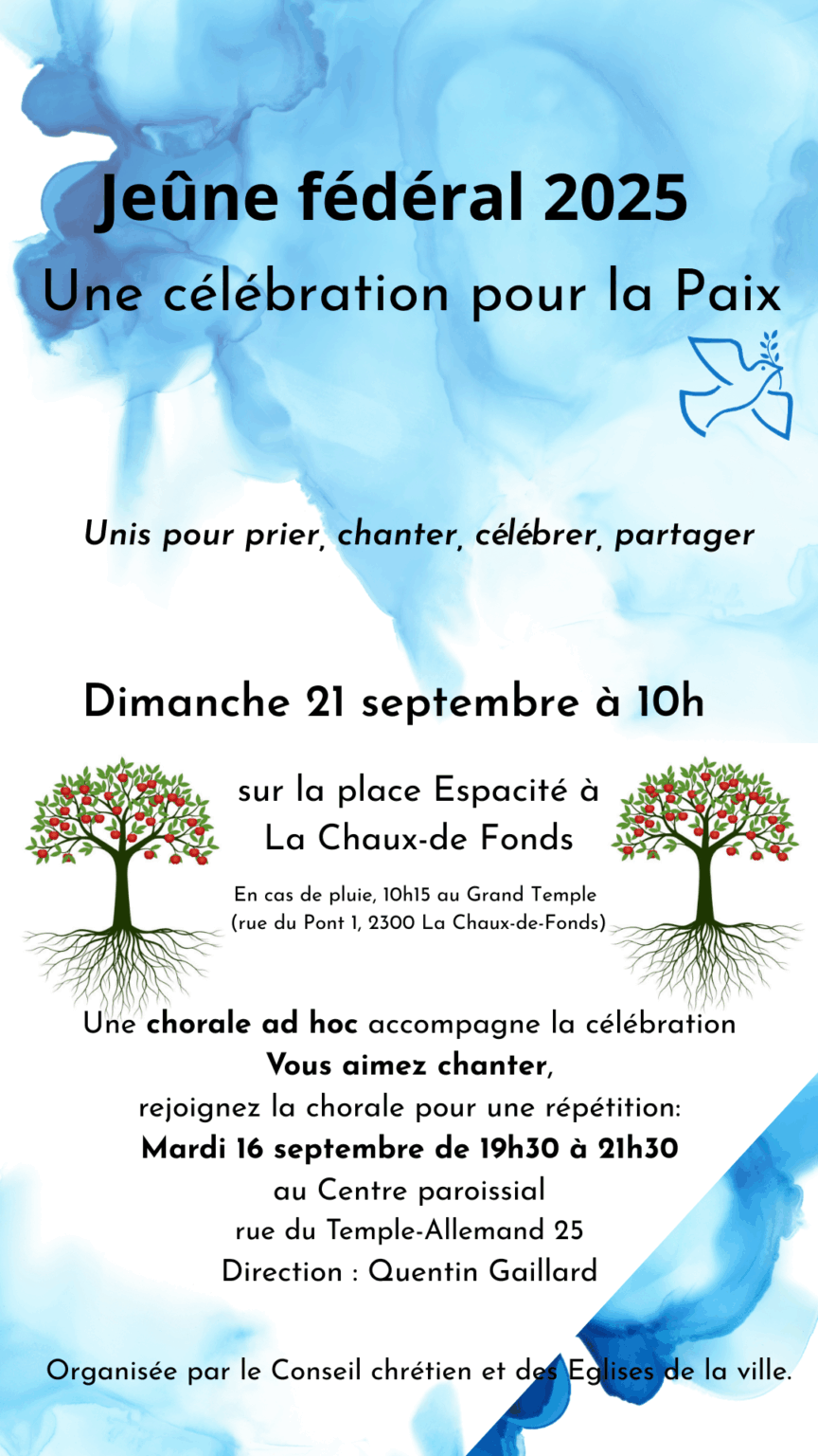 Campagne jeûne fédéral – église catholique romaine